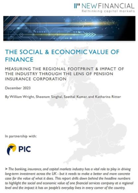 The social & economic value of finance - PIC's UK footprints - PIC